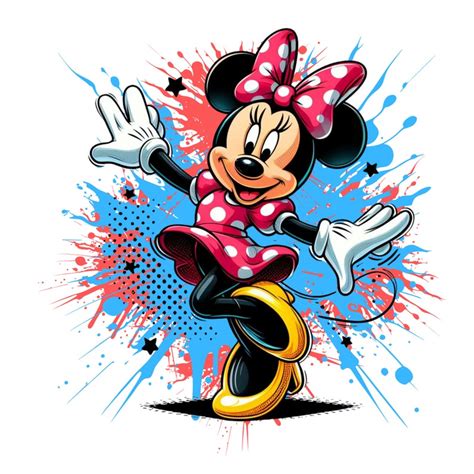 Minnie Mouse Png Clipart Minnie Mouse Dance Design Minnie Splash