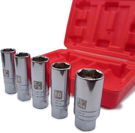 Amazon Com PCS Magnetic Spark Plug Socket Set Inch Inch And Inch Sockets