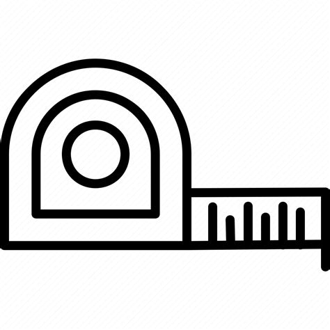 Construction Measure Measurement Measuring Tape Tool Icon
