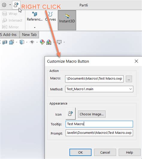 How To Remove Or Edit Solidworks Macro Buttons