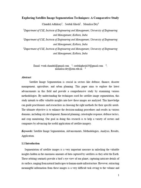 Satellite Image Segmentation Pdf Image Segmentation Cluster Analysis