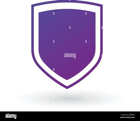 Abstract Security Vector Icon Illustration Isolated On White Shield Icon Lock Icon Stock