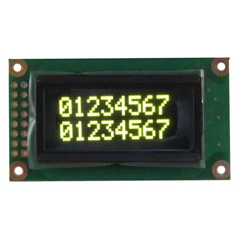 LCD OLED Display Character 8x2 Yellow Kuning Digiware Store