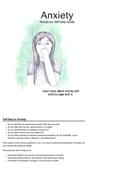 Moodjuice Anxiety Self Help Guide Download Free Pdf Anxiety Anxiety Disorder