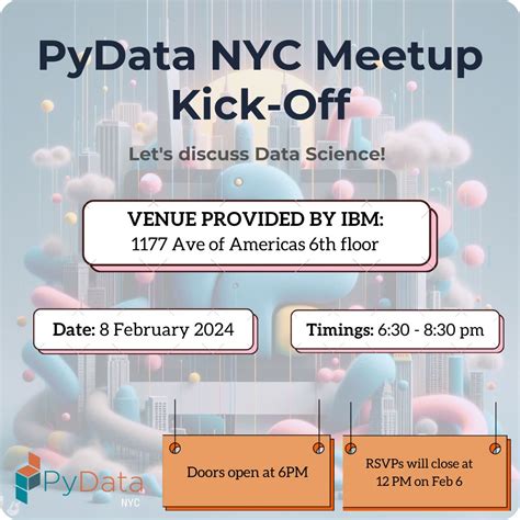 Pydatanyc Is Hosting The First☝️meetup Of The Year On Thursday February 8 2024 Join Us To