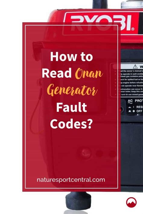 How To Read Onan Generator Fault Codes