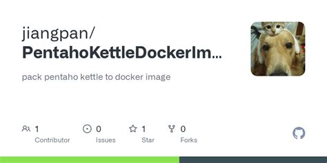 GitHub Jiangpan PentahoKettleDockerImage Pack Pentaho Kettle To