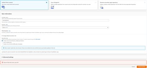 Amazon Web Services Aws Lambda Create Function Request Failed With