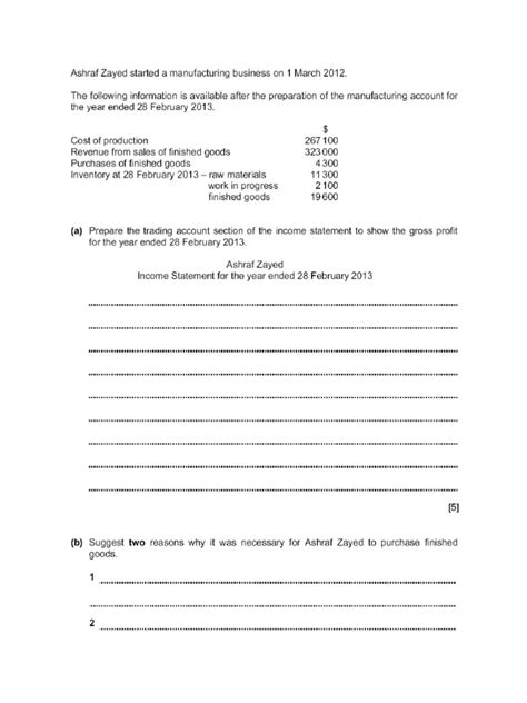 Financial Statement Of Sole Trader Pdf
