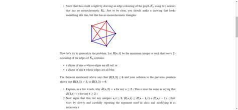 solved if we color the edges of the complete graph k6 on