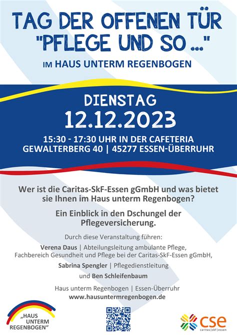 Tag Der Offenen T R Im Haus Unterm Regenbogen