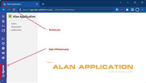 how do i customize the application icon and the logo webclient