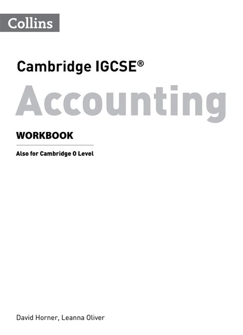 Igcse Accounting Workbook Preview By Collins Issuu