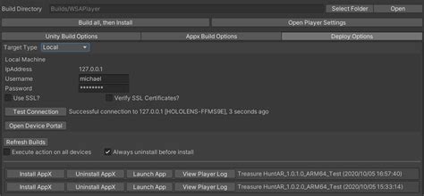 Mrtk V25 Always Fails To Deploy To Hololens 2 Using The Build Window Stack Overflow