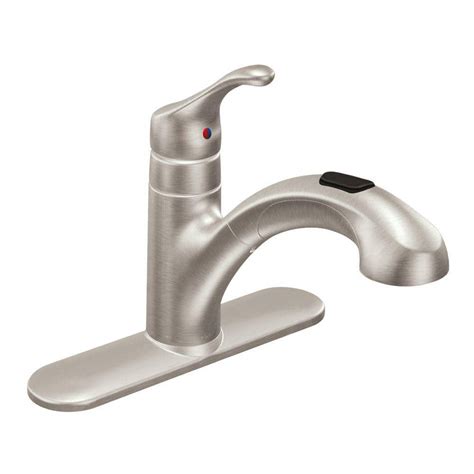 Moen Renzo Spot Resist Stainless 9 In H Pull Out Sprayer Kitchen