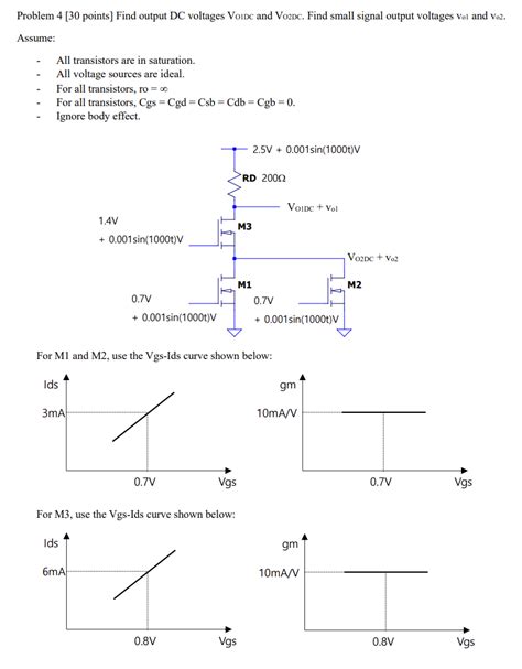 Solved Problem 4 30 Points Find Output Dc Voltages Voidc