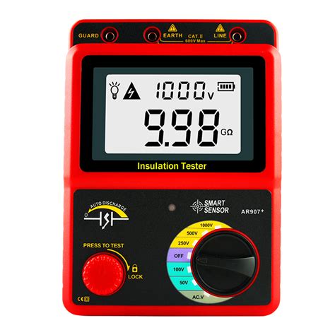 Megóhmetro Digital Medidor De Aislamiento Hasta 1000v1kv Smart
