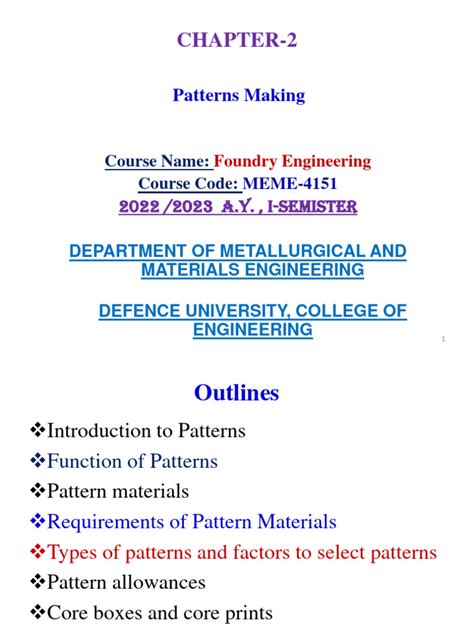Chapter 2 Patern Making Pdf Casting Materials