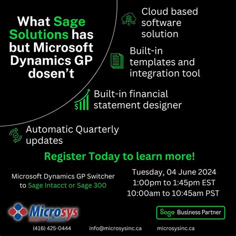 Microsys On Linkedin Sage Microsoft Microsoftdynamicsgp Sagesolutions Webinar Microsys