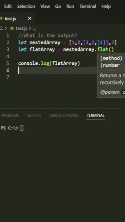 Javascript Array Flat Nested Array Javascript Tamil Javascript
