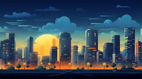 Premium Photo City Game Background 2d Application Design
