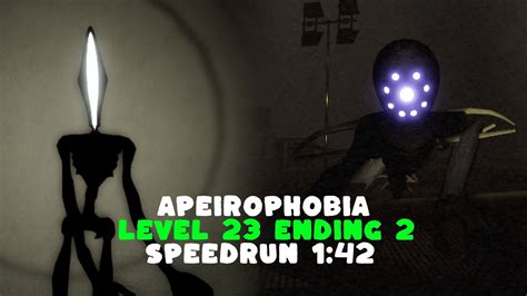 Roblox Apeirophobia Chapter 2 Level 23 Ending 2 Speedrun 142 Solo