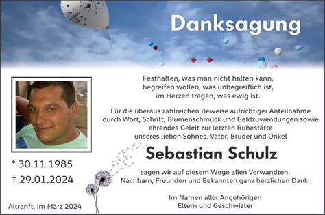 Traueranzeigen Von Sebastian Schulz Märkische Onlinezeitung Trauerportal