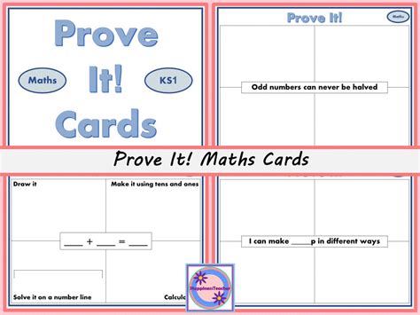 Prove It Maths Cards Teaching Resources