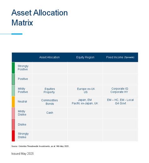 Asset Allocation Update May 2025 Columbia Threadneedle Investments