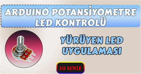 Arduino Potansiyometre 7 Led Kontrolü Megep Modülleri