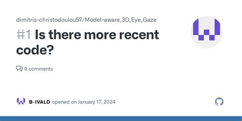 Is There More Recent Code Issue Dimitris Christodoulou Model Aware D Eye Gaze Github