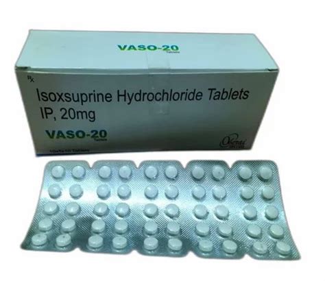 Isoxsuprine Hydrochloride Tablet Ip 20mg At Rs 1650 Box In Varanasi Id 26190066248