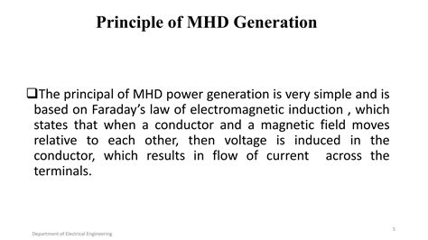Magneto Hydro Dynamic Power Generation Systemmhd Pptx