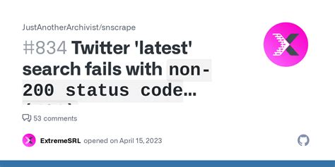 Twitter Latest Search Fails With `non 200 Status Code 401` · Issue 834
