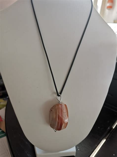 Pendente Pietra Corniola Gioielli Collane Di Madeinitaly Su