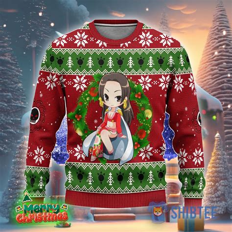 Boa Hancock One Piece Anime Xmas Women Mens Ugly Christmas Sweater