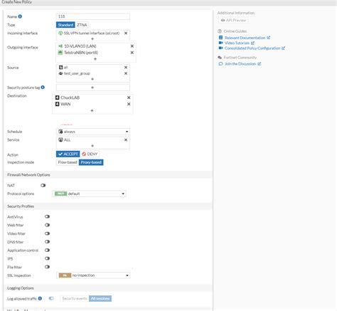 Creating A Firewall Policy For Agentless Vpn Traffic Fortiauthenticator 660 Fortinet