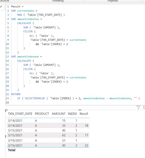 solved subtract rows in a table based on a id microsoft fabric community