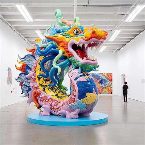 Colorful Chinese Dragon Art Sculpture Dragon Install Chinese Dragon Sculpture Japanese