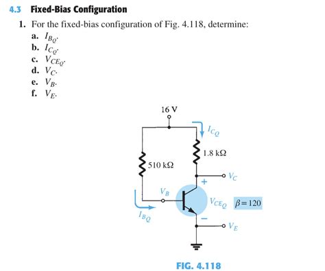 Answered 43 Fixed Bias Configuration 1 For The Bartleby