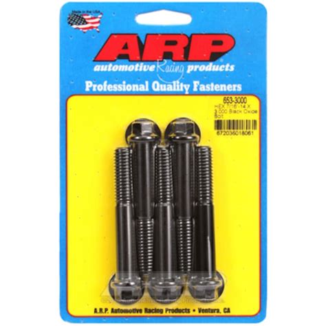 Buy Arp 5 Pack Bolt Kit Hex Head Black Oxide 716 Unc X 3000 Uhl 7