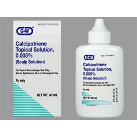 Plaque Psoriasis Treatment Calcipotriene 0 005 Scalp Solution Bottle