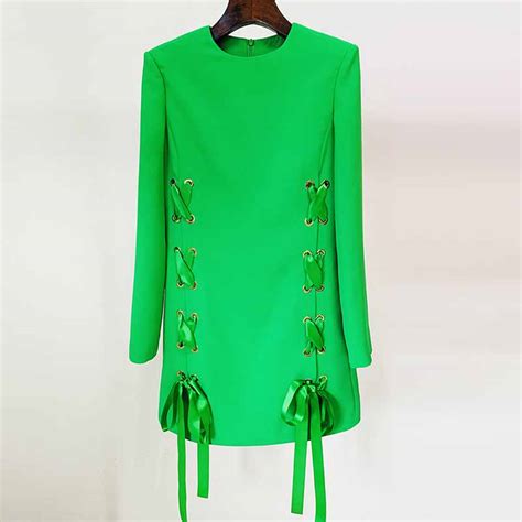 Womens Lace Up Long Sleeves Minidress Sd Dresscode And Fashiontrends