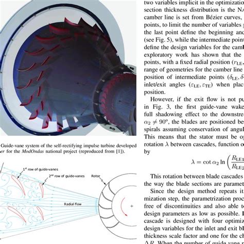 Pdf Design And Optimization Of Fixed Guide Vanes Arranged Into