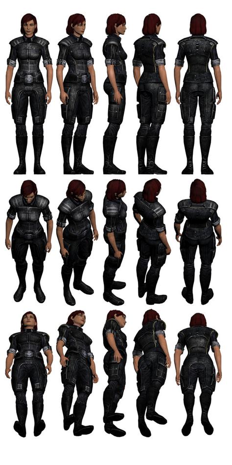 Mass Effect 3 Female Shepard Alliance Fatigues By Troodon80 On