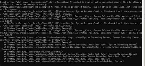 AccessViolationException When Selecting Indexes Using Ndarray Ndarray