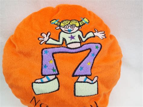 Orange Naughty Pillow Groovy Looking Jumping Girl Small 10 Blond Platform Shoes Ebay
