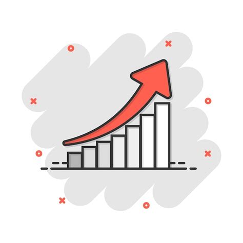 Premium Vector Vector Cartoon Growth Chart Icon In Comic Style Grow Premium Vector Vector Cartoon Growth Chart Icon In Comic Style Grow