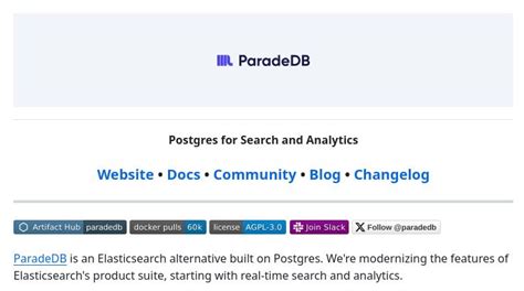 agentversity on linkedin paradedb dataanalytics elasticsearchalternative postgresql…