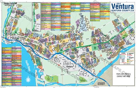 Ventura City Map Printable Map